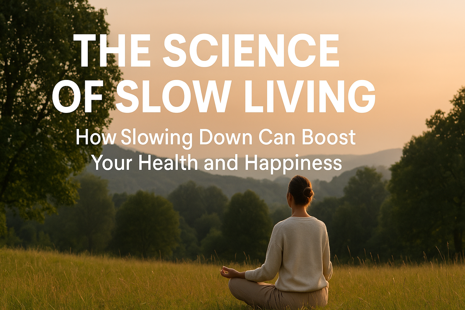 The science of slow living: How slowing down can boost your health and ...